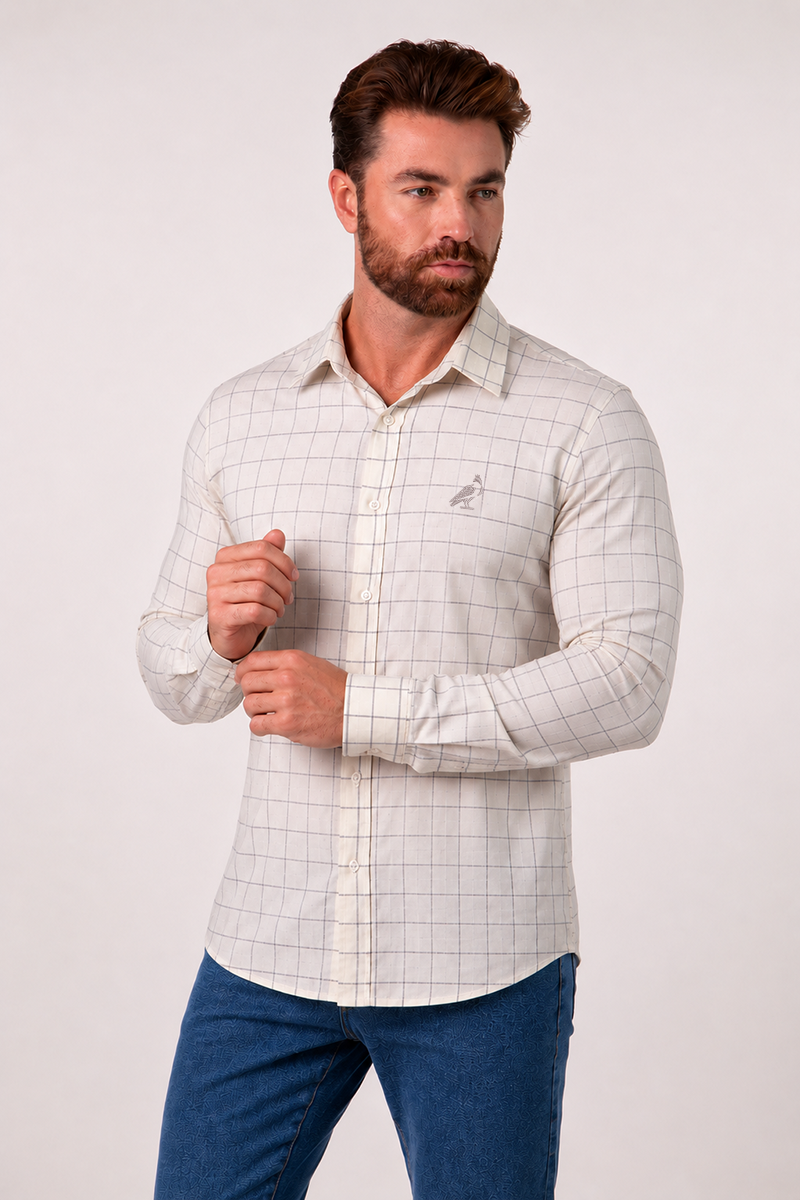 Camisas Masculinas Manga Longa Casual e Social | Informal - Informal ...